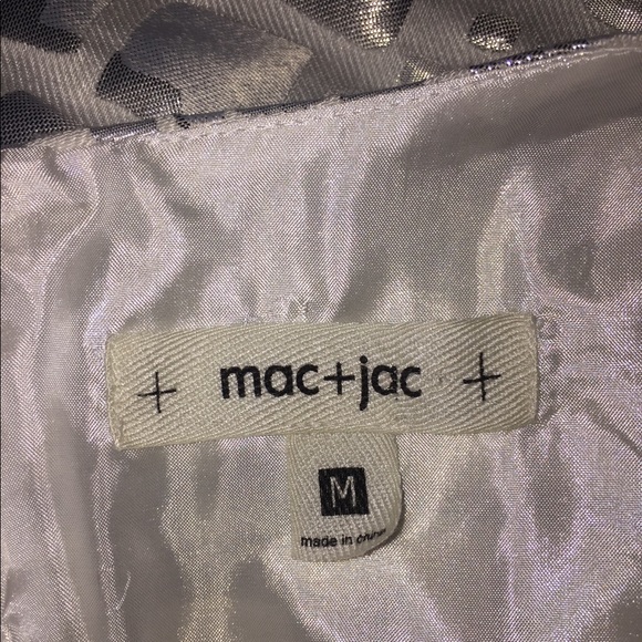 mac & jac | Dresses | Mac Jac Darling Dress In Metallic Animal Print ...